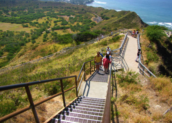 Diamond Head Lookout, Honolulu - Ocean California